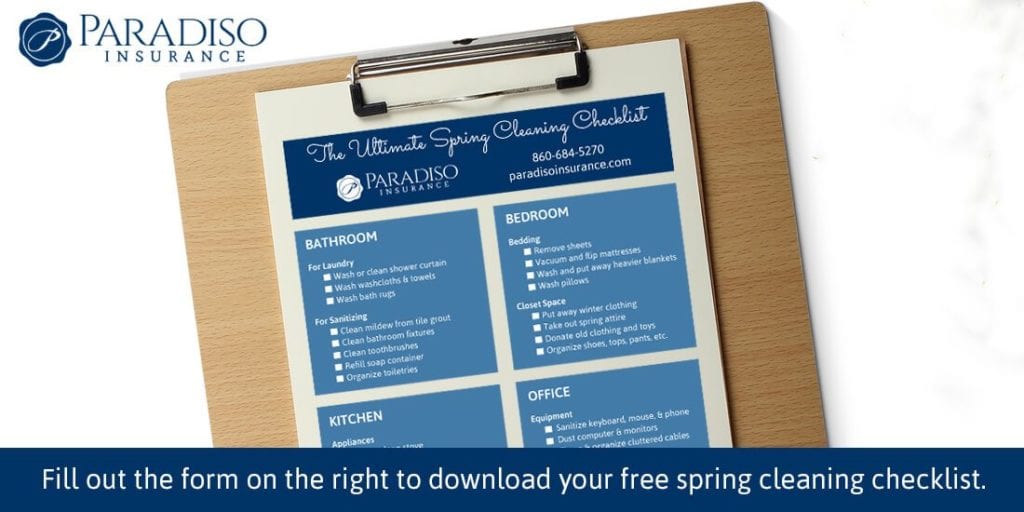 Download Your Free Printable Spring Cleaning Checklist | Paradiso Insurance